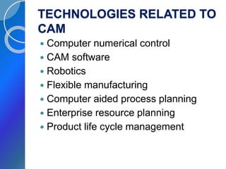 computer aided manufacturing , Artificial intelligence , expert system ...