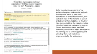 Production: audience feedback | PPT