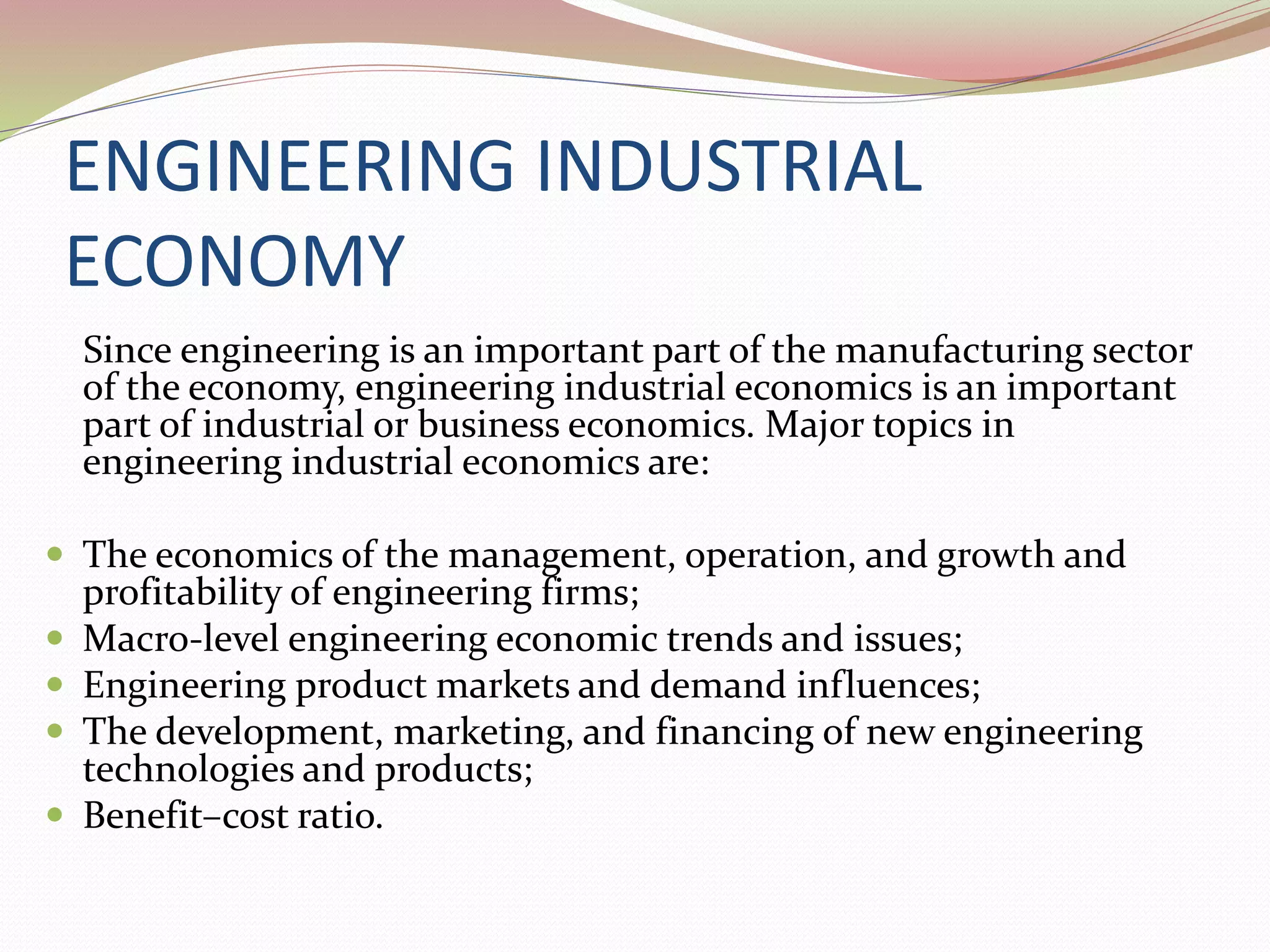 Economics in Production Engineering | PPT