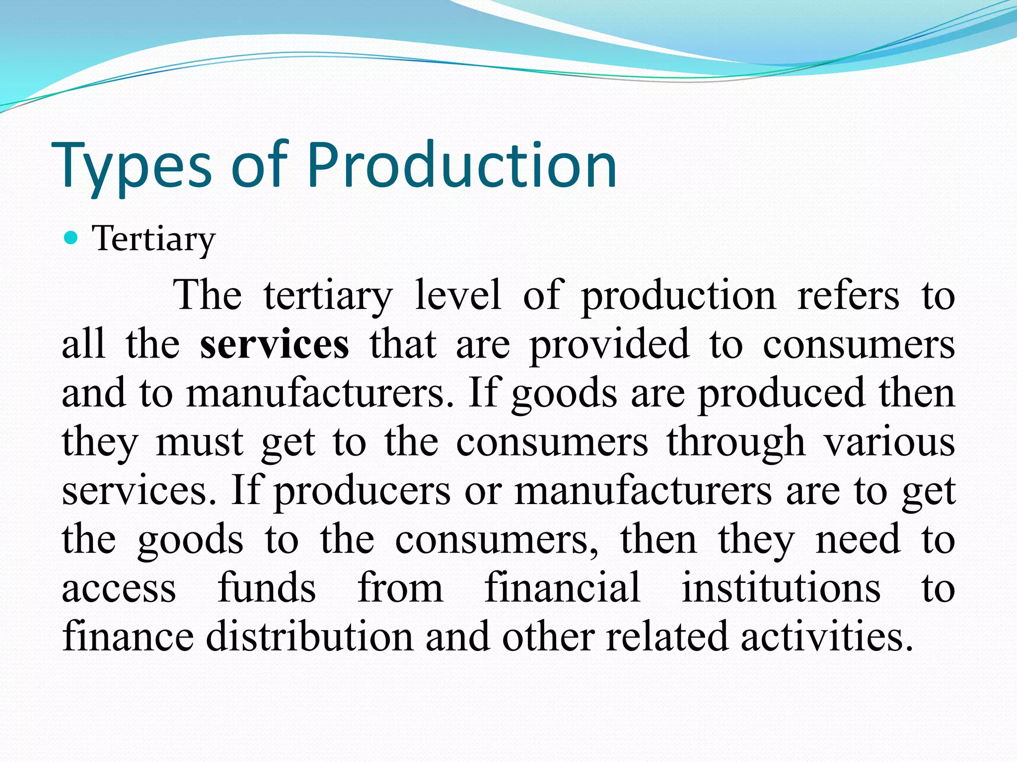 Mini lecture on production | PPTX