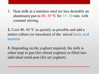 Production-of-yogurt (1).pptx food sciences | PPTX