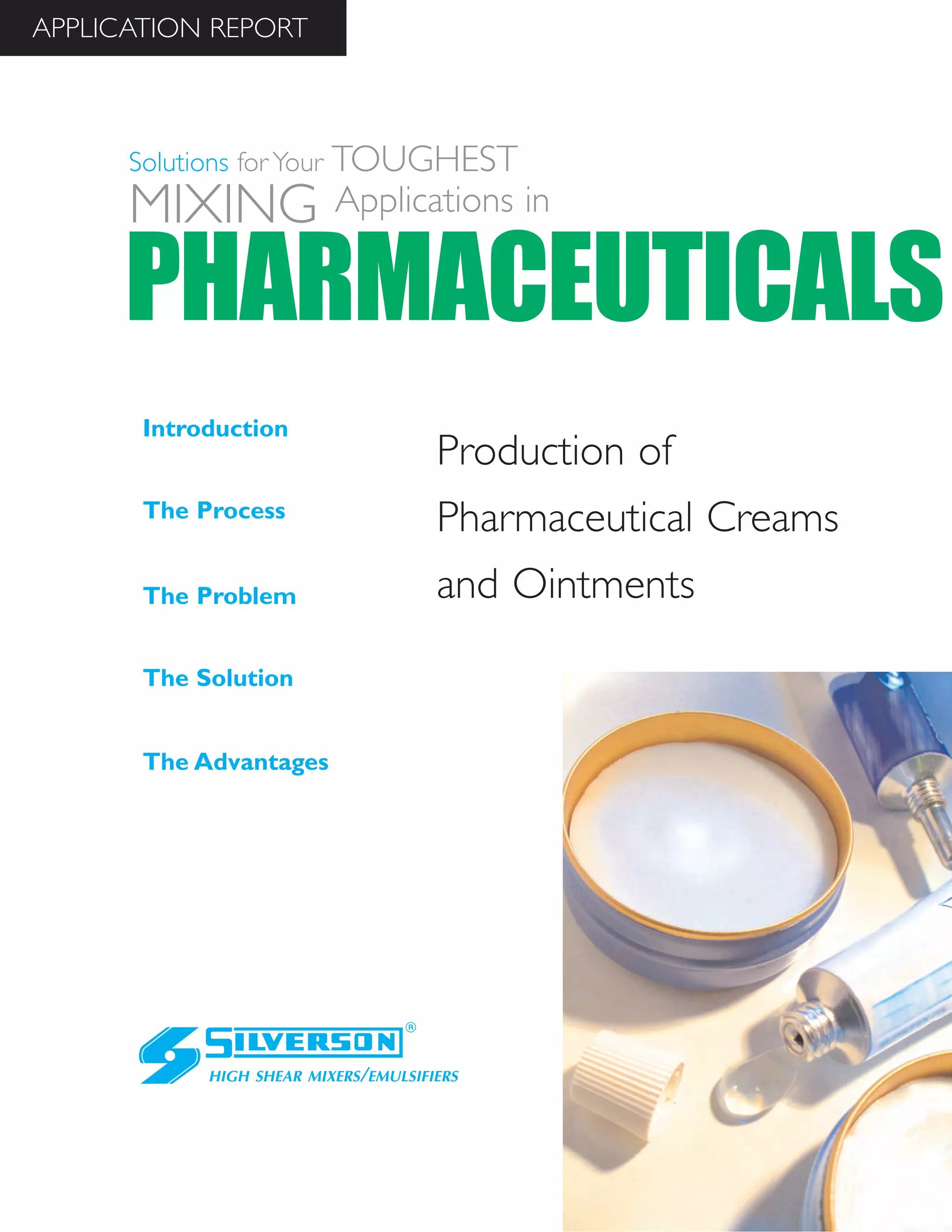 Pharmaceutical Industry: Creams & Ointments Production Case Study | PDF