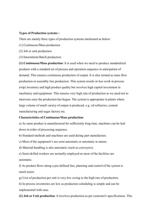 Production Planning and Control in Operations Management | PDF