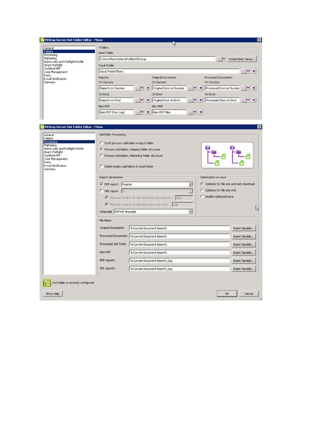 Production 2 Preflight Example setup using Pitstop Folder.pdf | Operating Systems | Computer ...