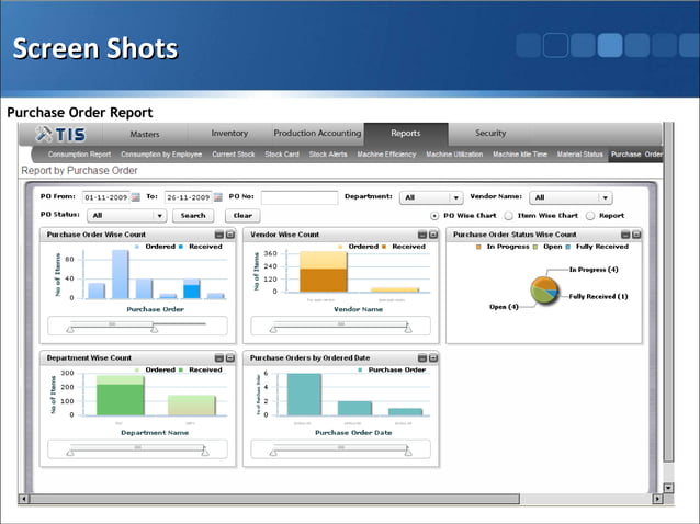 Production Accounting, Intend, Purchase Order & Inventory Tracking ...