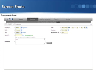 Production Accounting, Intend, Purchase Order & Inventory Tracking ...