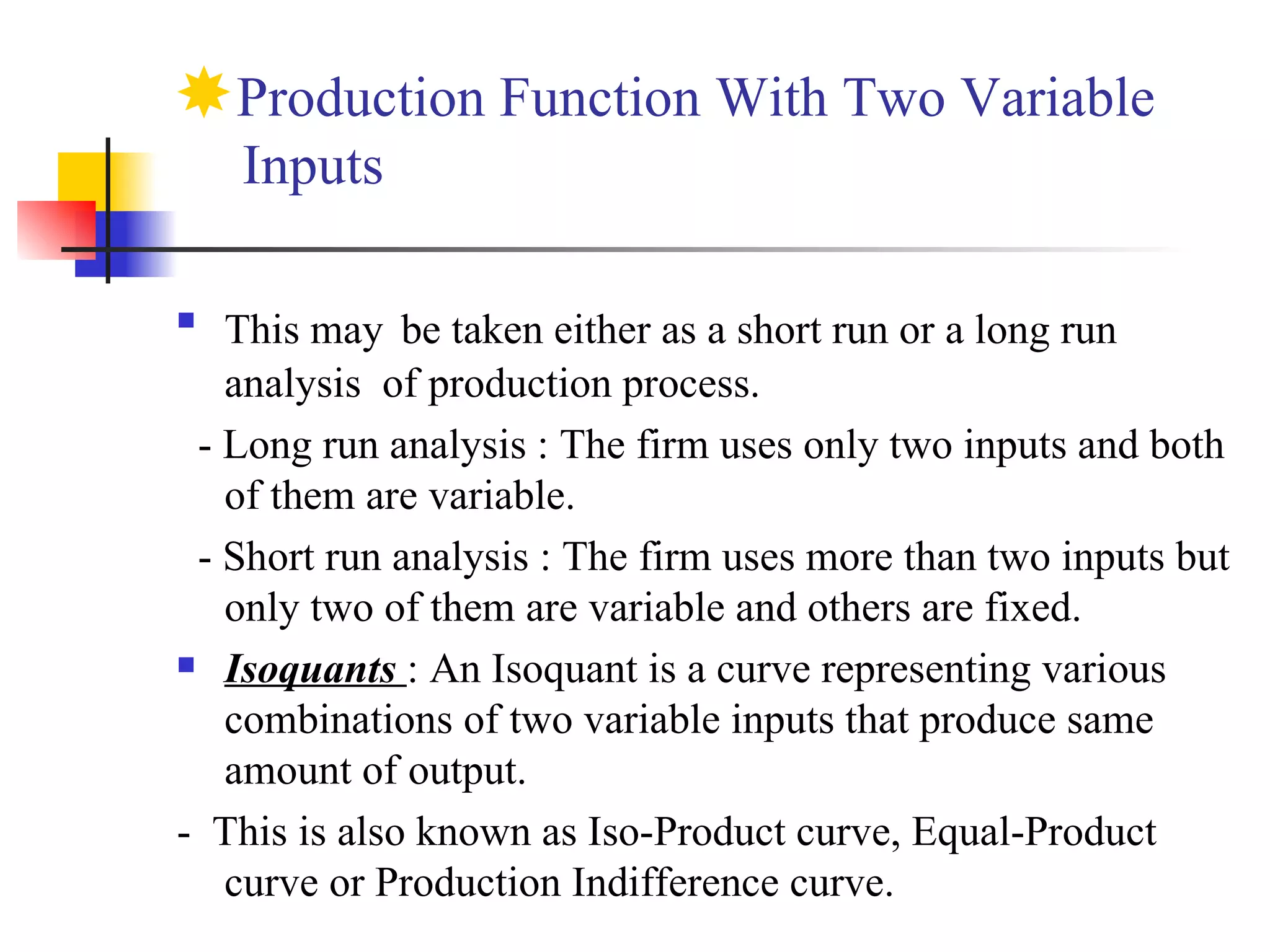 Production Analysis | PPT