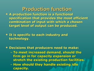 Production analysis (2) | PPT