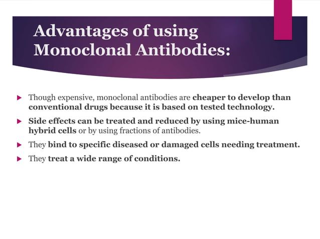 Production and applications of monoclonal antibodies | PPTX