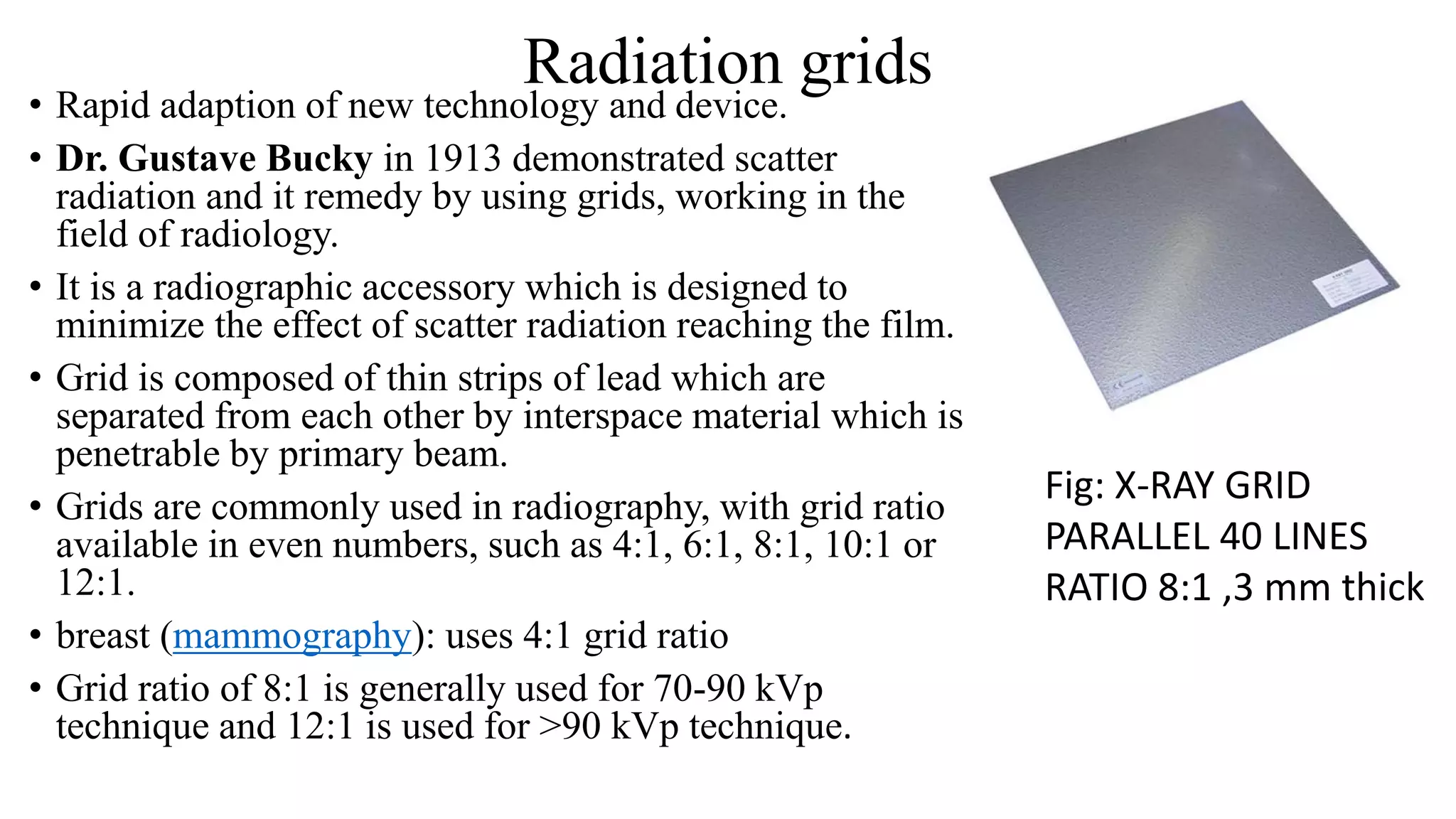 Production and control of scatter radiation (beam | PPTX