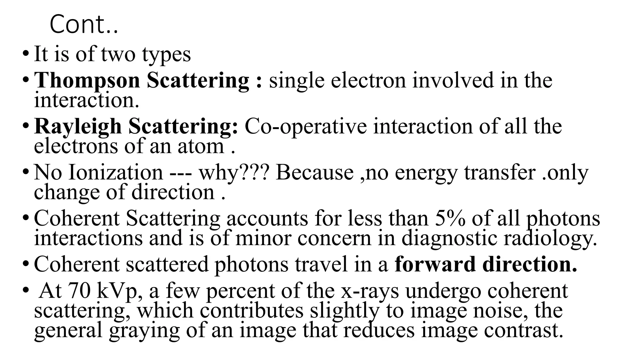 Production and control of scatter radiation (beam | PPTX