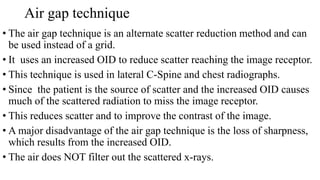 Production and control of scatter radiation (beam | PPTX