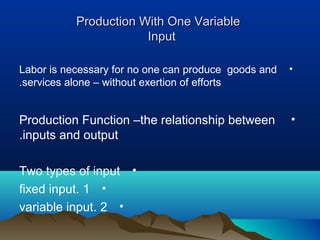 Production and factors of production | PPT