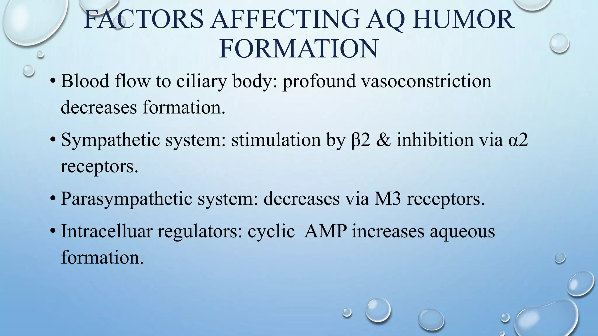 Production and flow of aqueous humor | PPTX