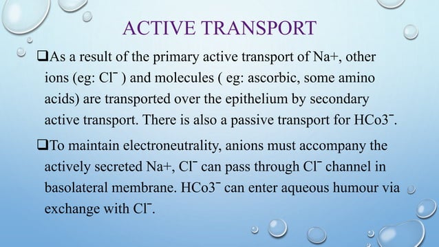 Production and flow of aqueous humor | PPTX
