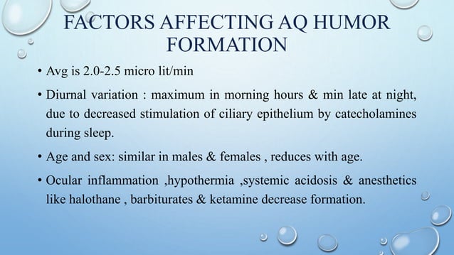 Production and flow of aqueous humor | PPTX