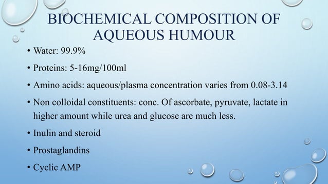 Production and flow of aqueous humor | PPTX