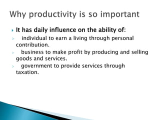 Production and growth | PPTX