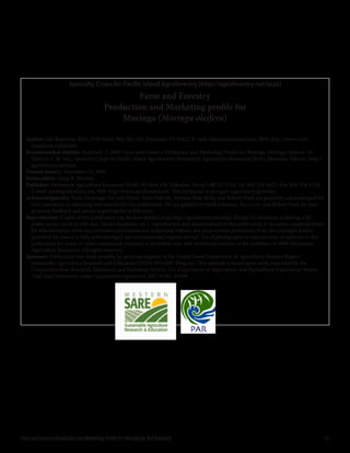 Production and marketing_moringa_farm_and_forestry | PDF