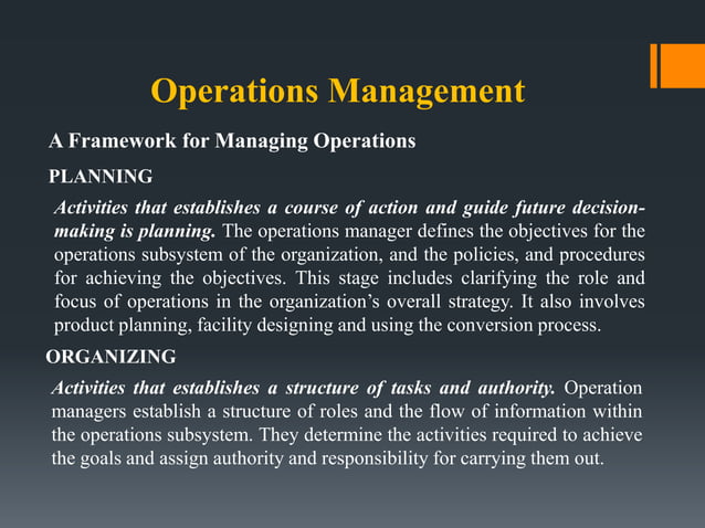 Production and Operation Management | PPTX