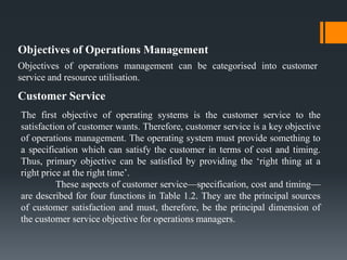 Production and Operation Management | PPTX