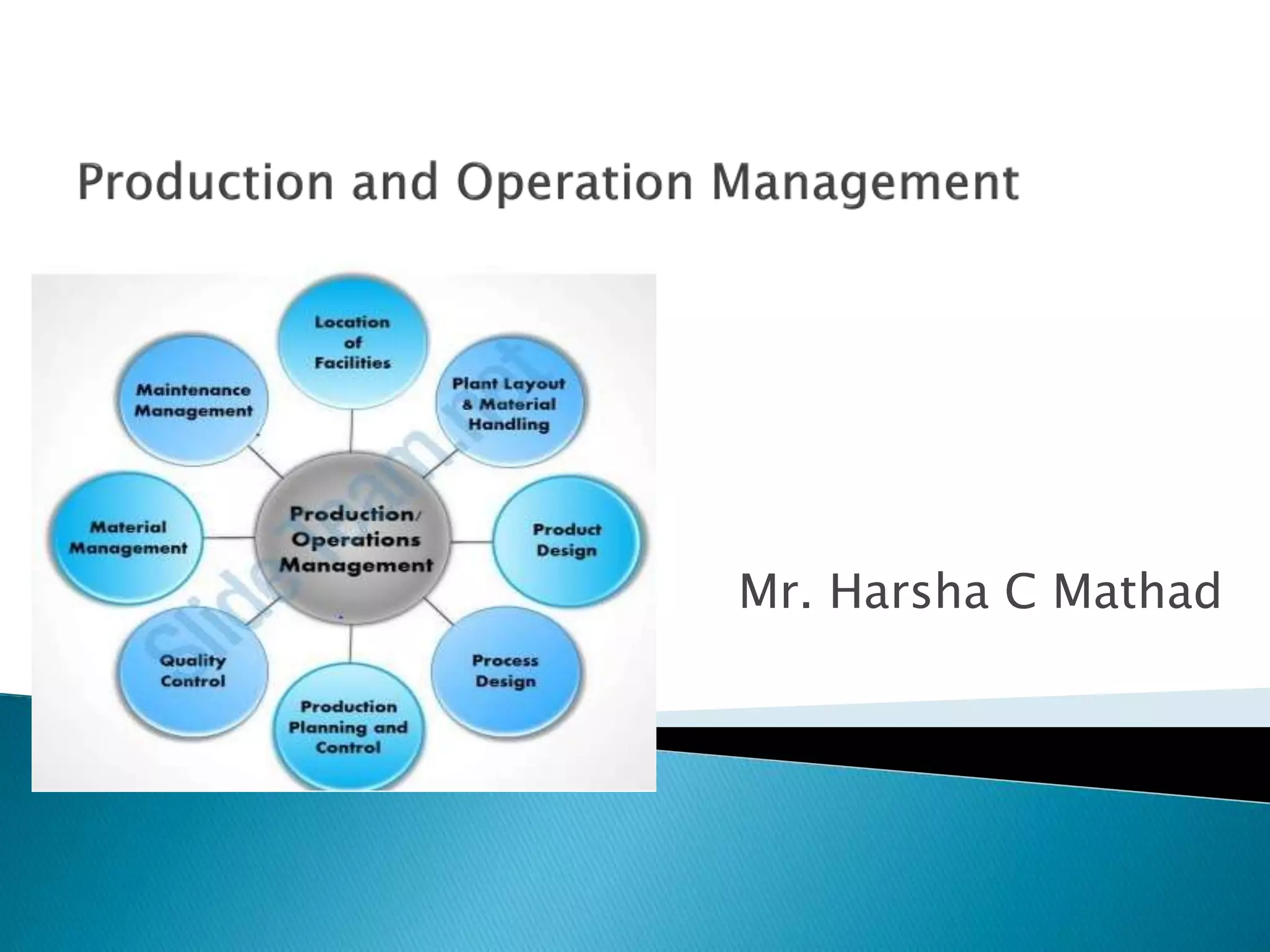 Production and operation management | PPT