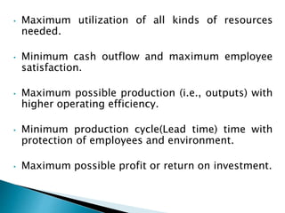 Production and operation management | PPT