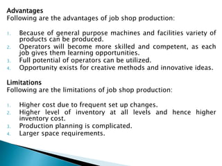 Production and operation management | PPTX