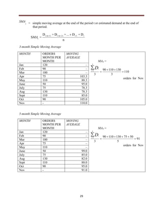Production & Operation Management Lecture Notes | PDF