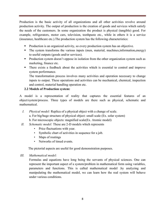 Production and Operation Management Lecture Notes | PDF