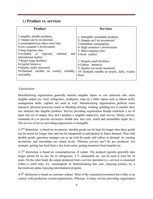 Production and Operation Management Lecture Notes | PDF