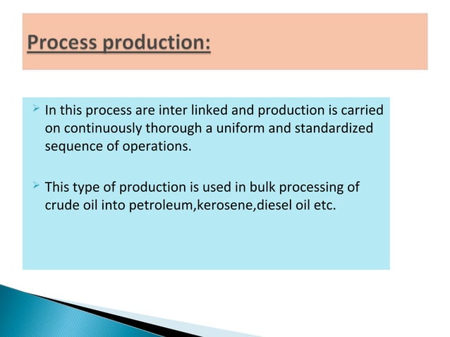 Production and operation management | PPT