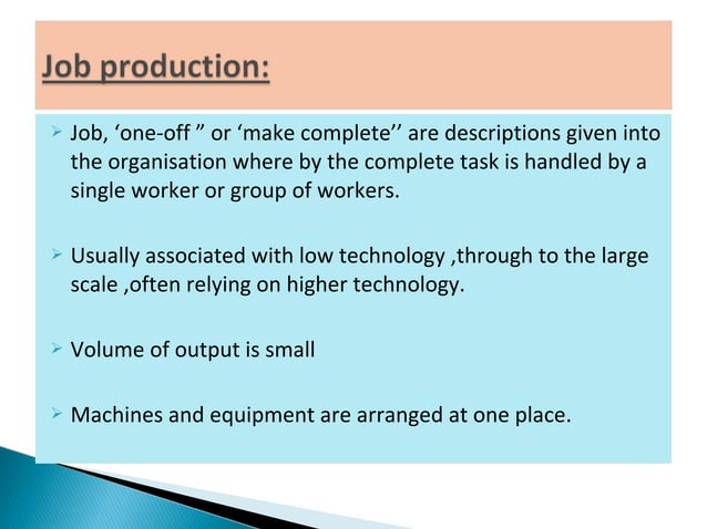 Production and operation management | PPT