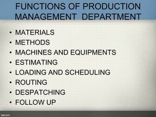 Production and operations management | PPTX
