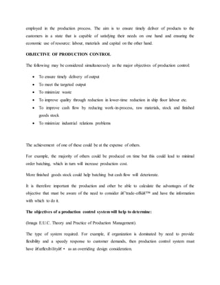 Production and operations management | DOCX