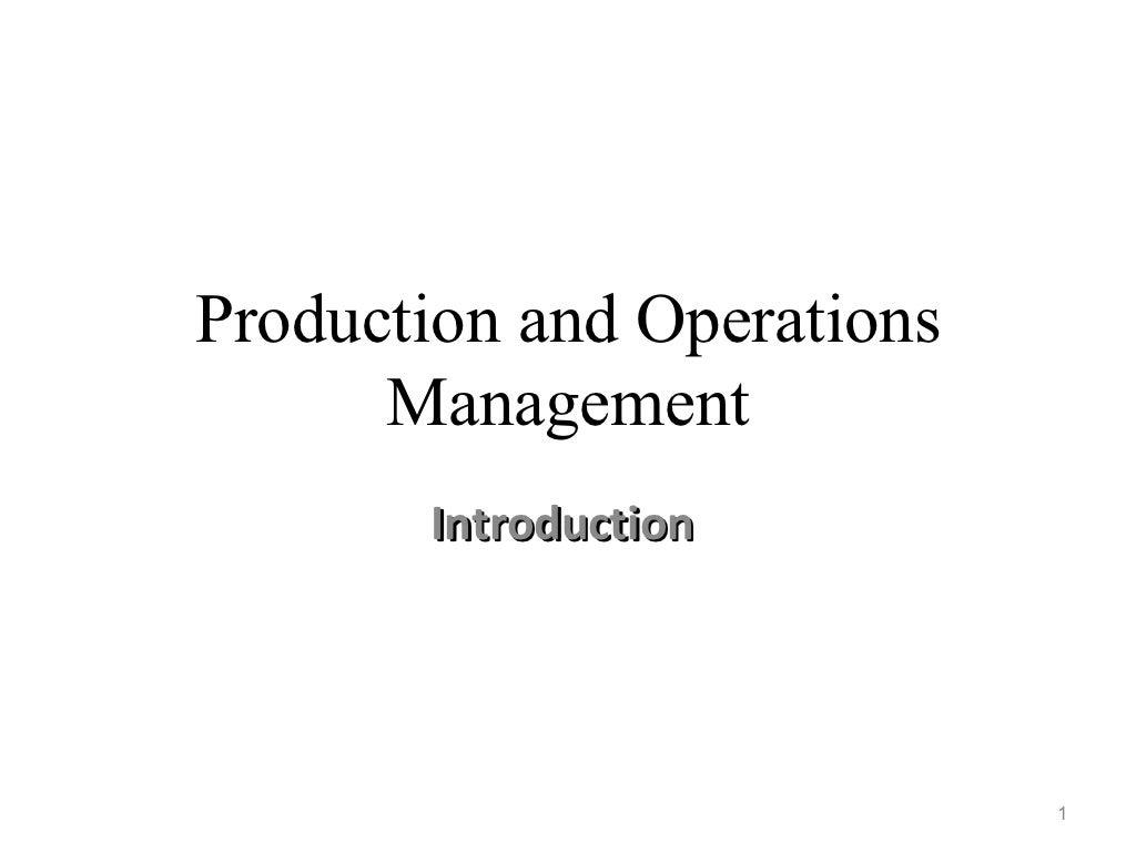 Production And Operations Management production-and-operations-management