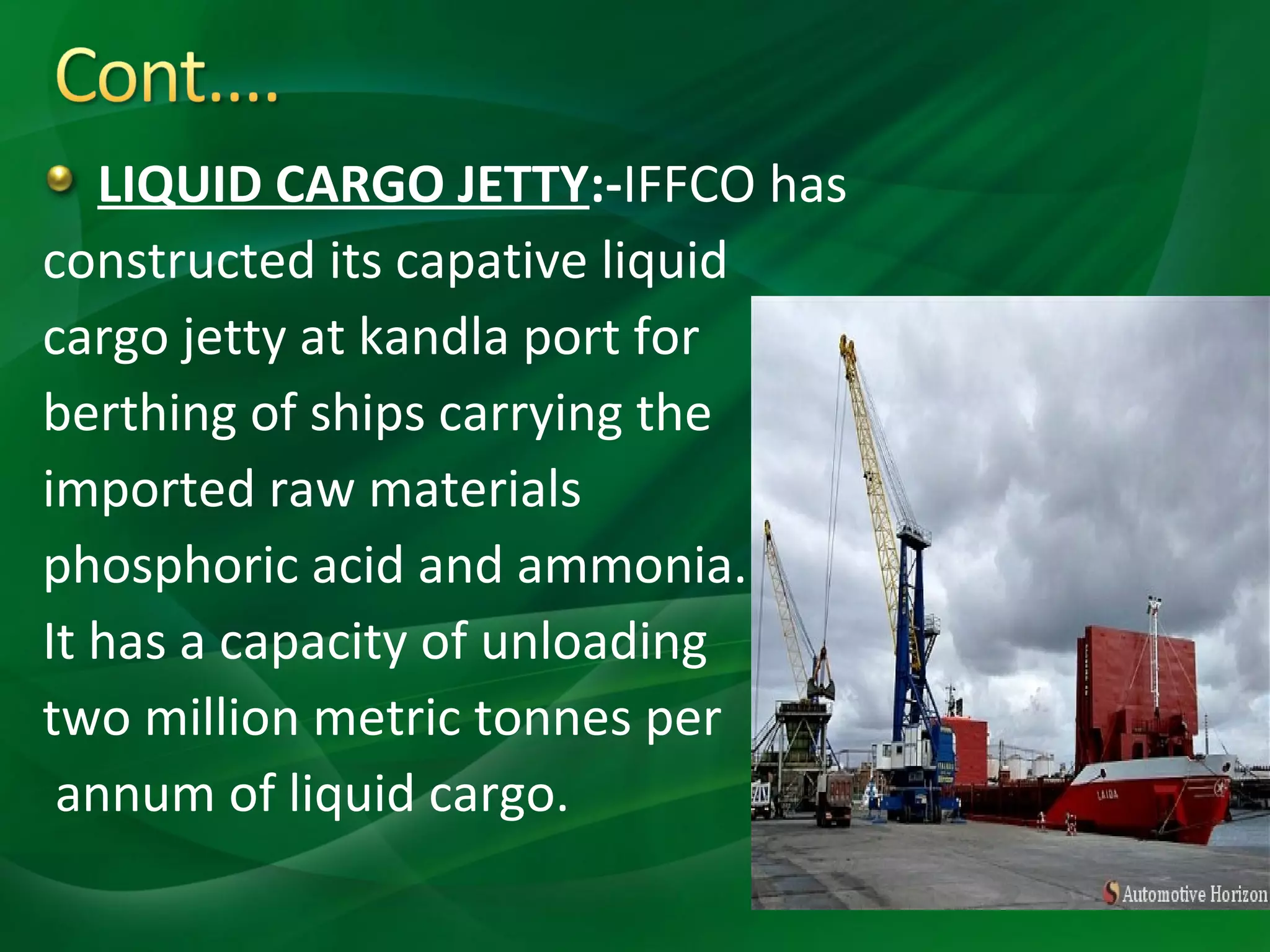 Production and Operations Management at IFFCO Kandla | PPT