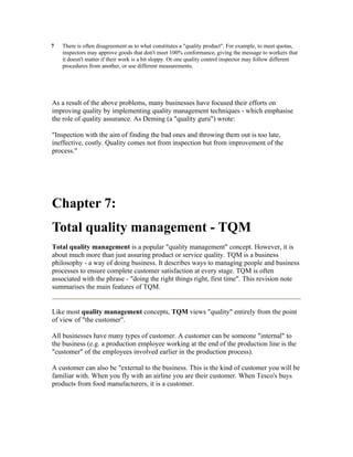 Production and operations managment notes | DOC