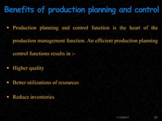 Production and planning control | PPT