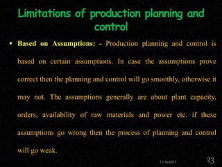 Production and planning control | PPT