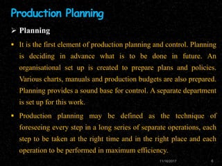 Production and planning control | PPT