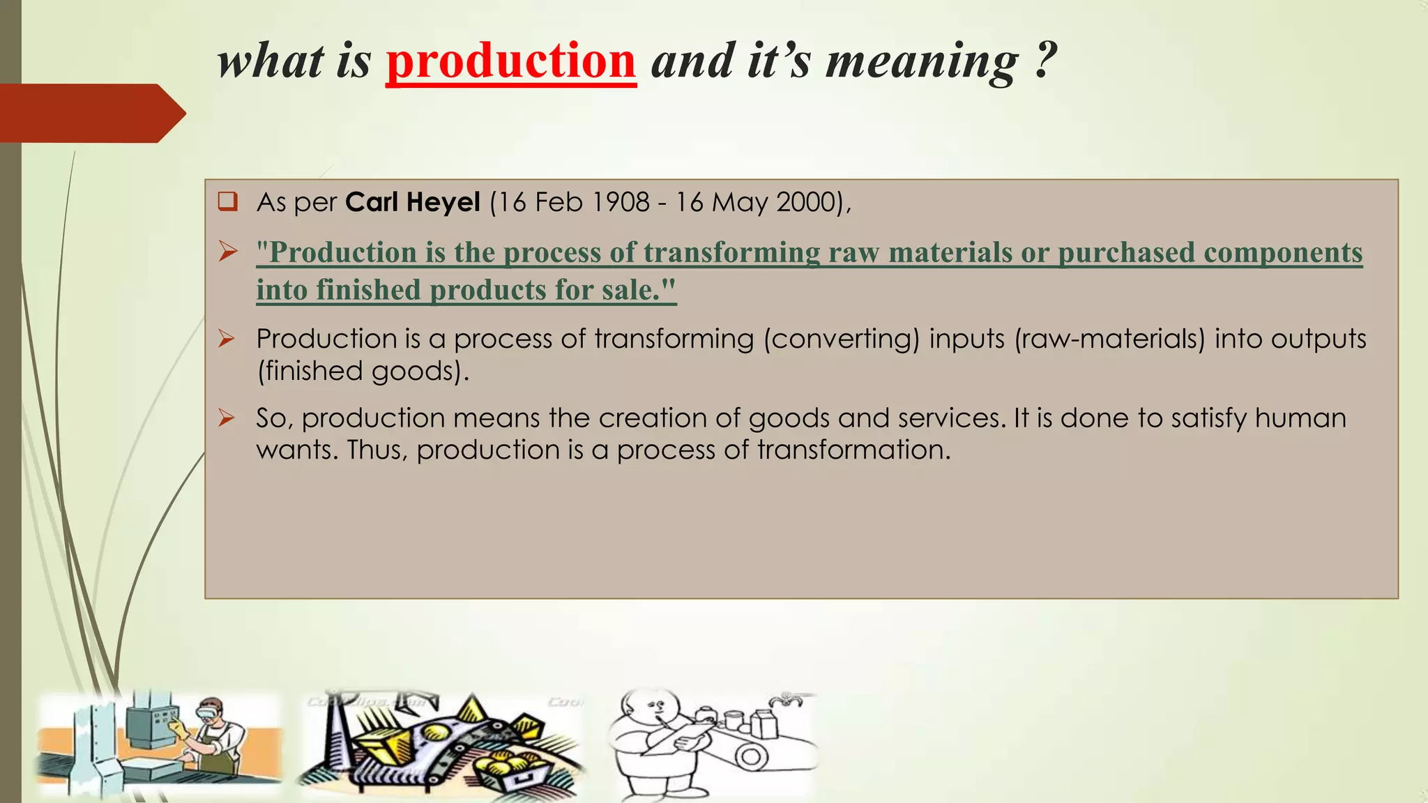 Production and productivity | PPTX