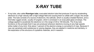 PRODUCTION AND PROPERTIES OF X.pptx BY MANOJ MANDAL(1).pptx
