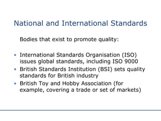 Production And Quality | PPT