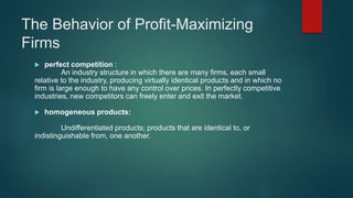 Production behaviour | PPTX