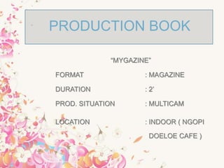 Production book | PPT