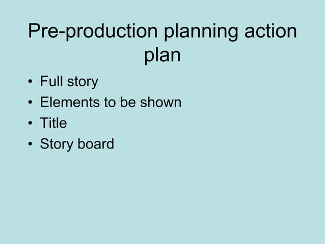 Production Brief | PPTX