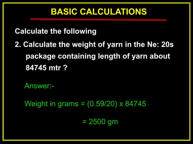 Production calculation.ppt