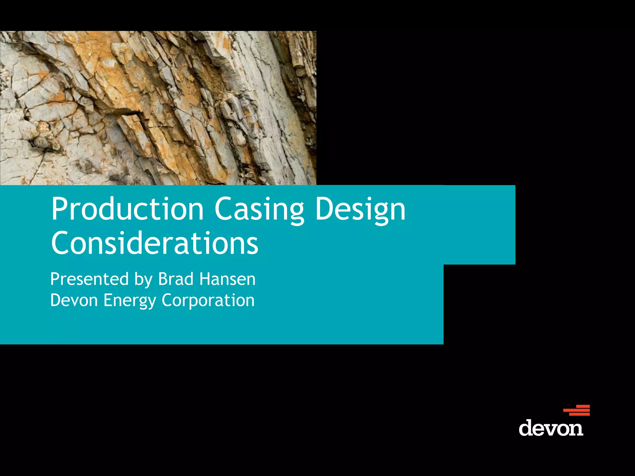 production casing design considerations | PDF