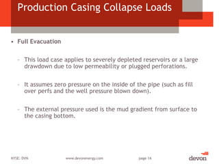 production casing design considerations | PDF